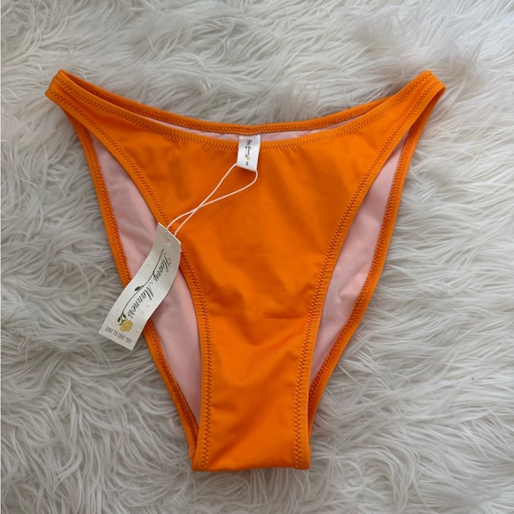 Heavy Manners | Swim | Heavy Manners Orange You Glad High Cut Full ...